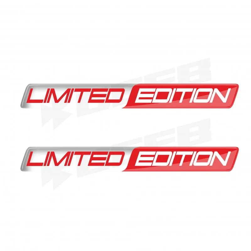 Limited Edition Long 3 Boyutlu Damla Sticker Kırmızı